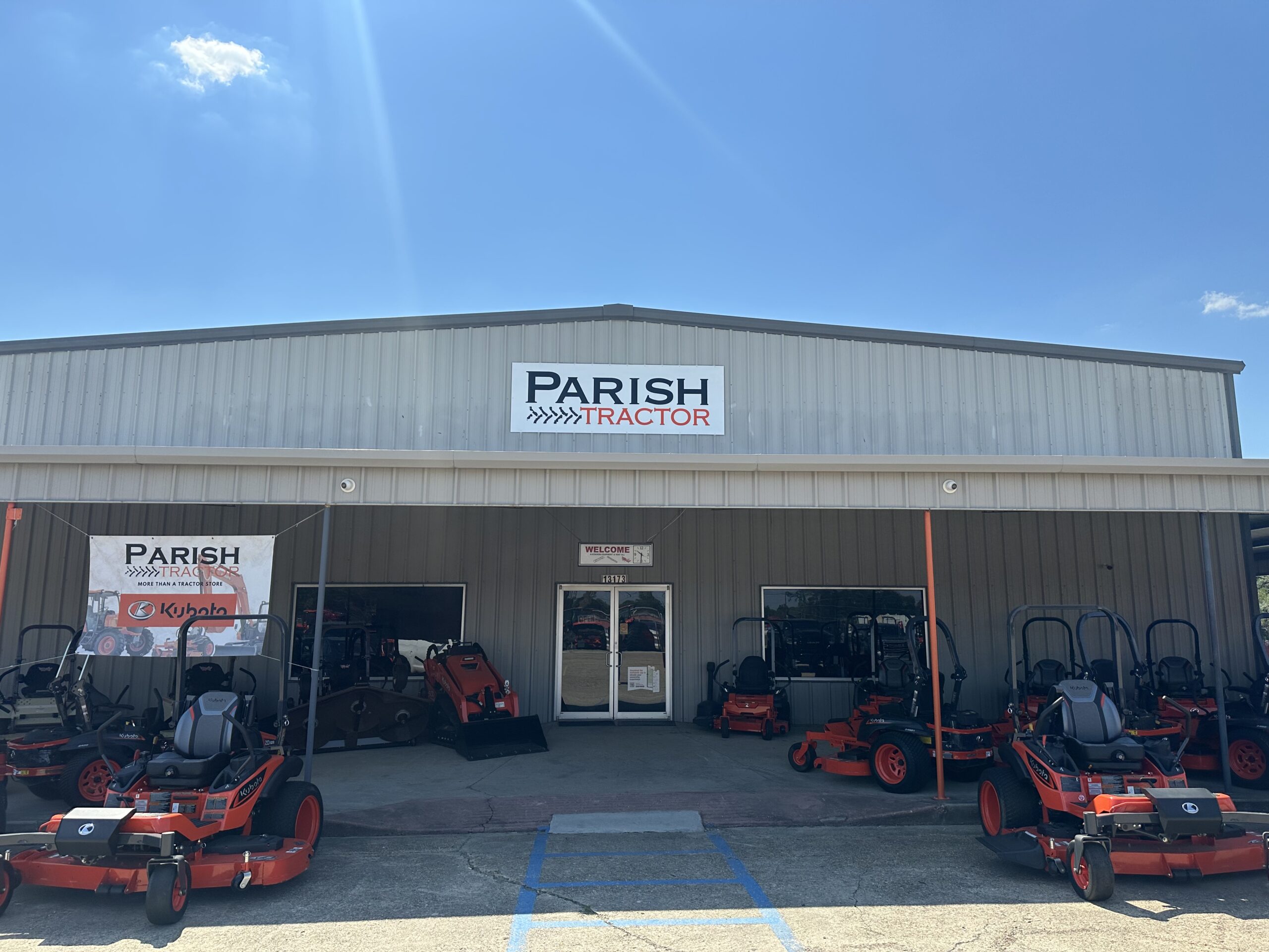 Parish Tractor Gonzales | Kubota Dealer | Sales, Service, Parts & Rentals